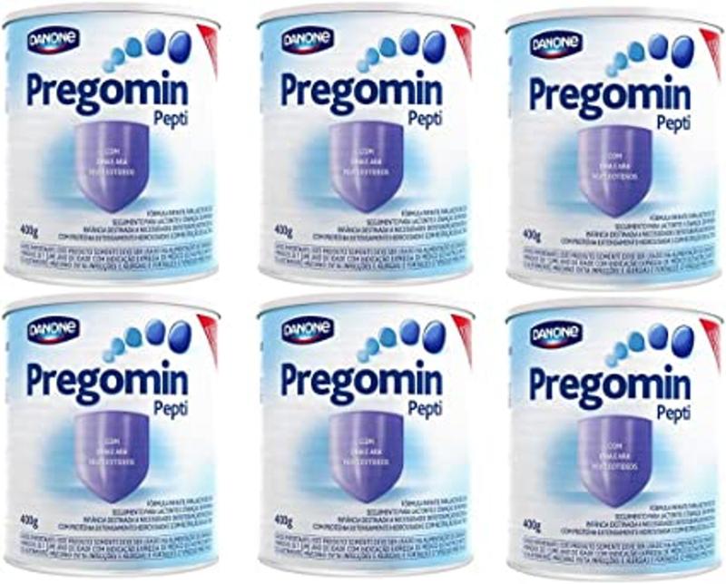 6 Latas - Pregomin Pepti 400g - Danone - Fórmula Infantil - Magazine Luiza