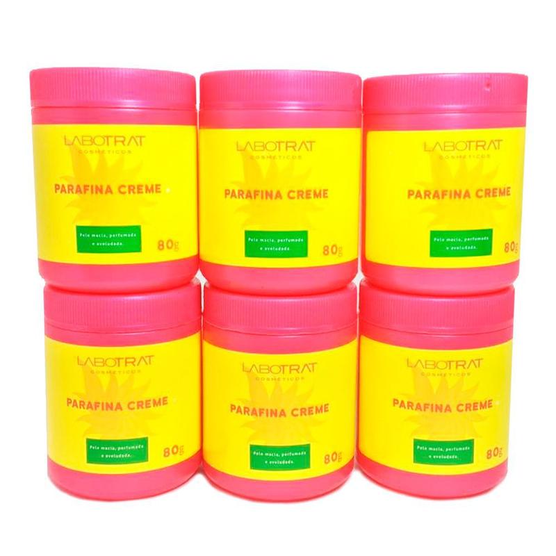 6 Parafinas Creme Pele Macia, Perfurmada e Aveludada 80g - Labotrat ...