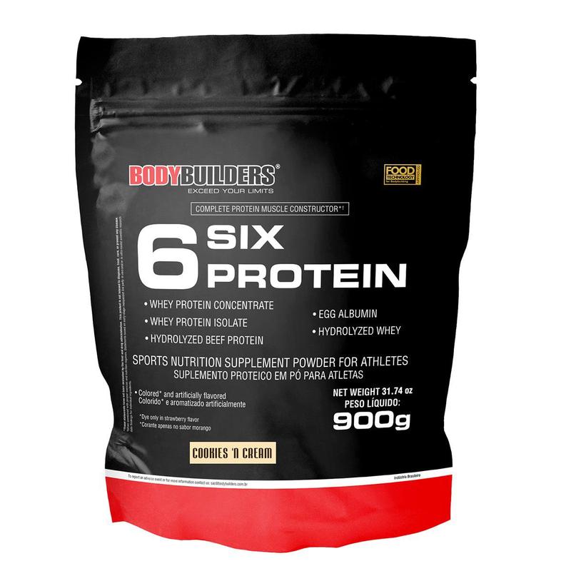 6 Six Protein Refil 900g Exclusivo - Bodybuilders - Whey Protein ...