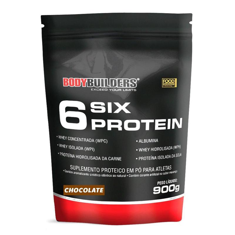 6 Six Protein Refil 900g Exclusivo - Bodybuilders - Kit de Suplementos ...