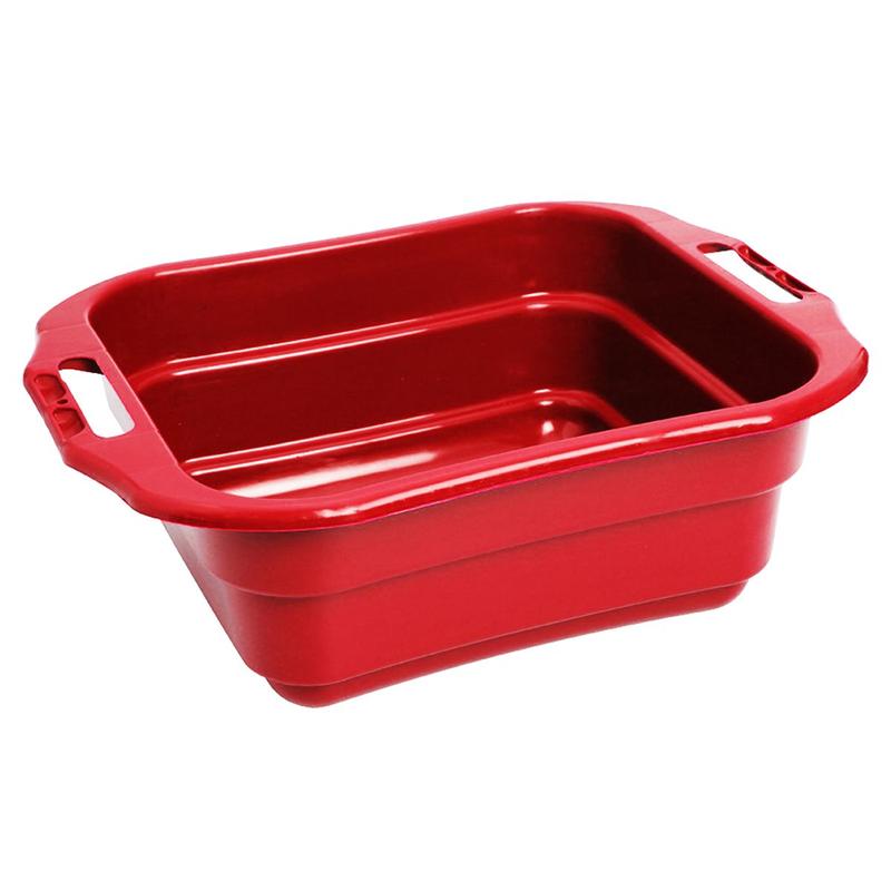 6 Tachos Bacia De Plástico Retangular Multiuso 13 Litros - Rotaplast ...