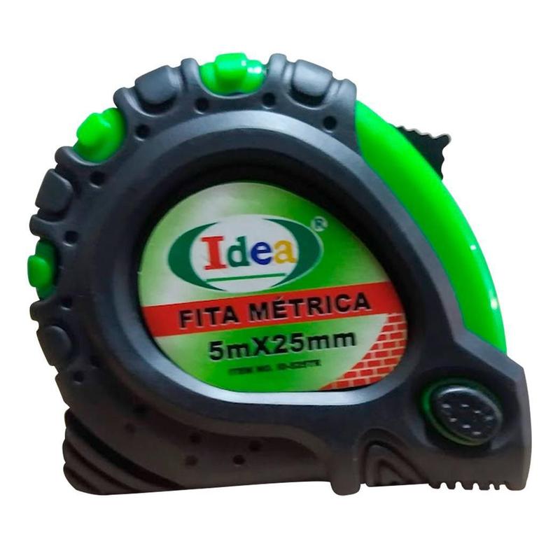 6 Trenas Fita Métrica 5 M X 25 Mm Com Trava Emborrachada. - Idea ...