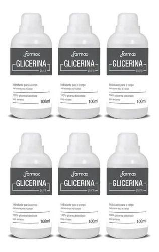 6 Un. Glicerina Pura Hidratante Farmax 100ml - Glicerina - Magazine Luiza