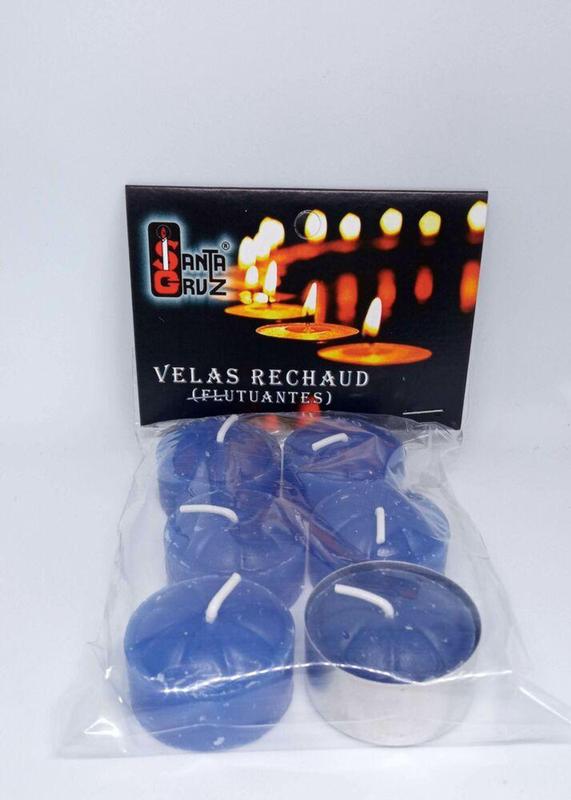 6 velas rechaud flutuante azul escuro decoração porta-vela - Santa Cruz ...