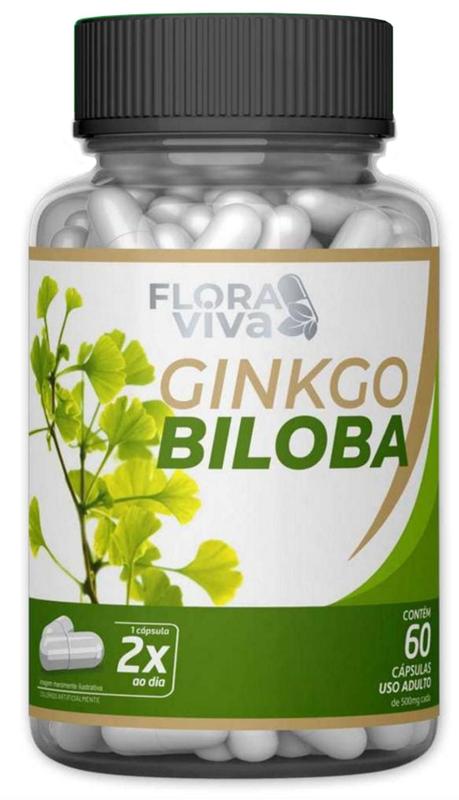 60 Caps Ginkgo Biloba Original 500mg - flora viva - Ginkgo Biloba - Magazine Luiza