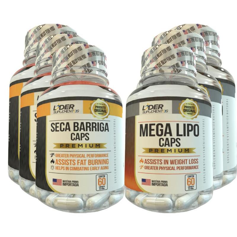 60 caps + Mega 500mg 60 caps - 6 potes - Lider Vendas - Óleos ...