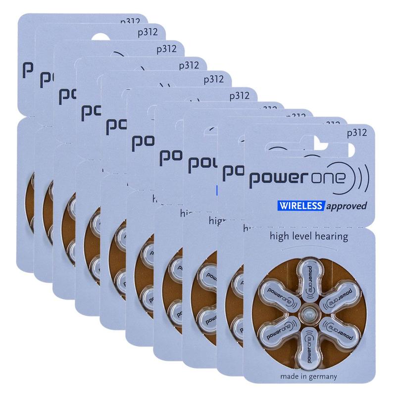60 Pilhas Baterias 312 Pr41 Auditivas Power One 10 Cartelas - Acessórios Auditivos - Magazine Luiza