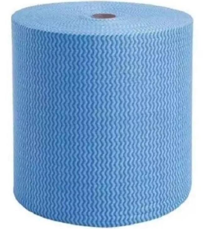 600 Panos Multiuso Tipo Perfex 28x50cm Rolo 300m Limpeza Cor Azul ...