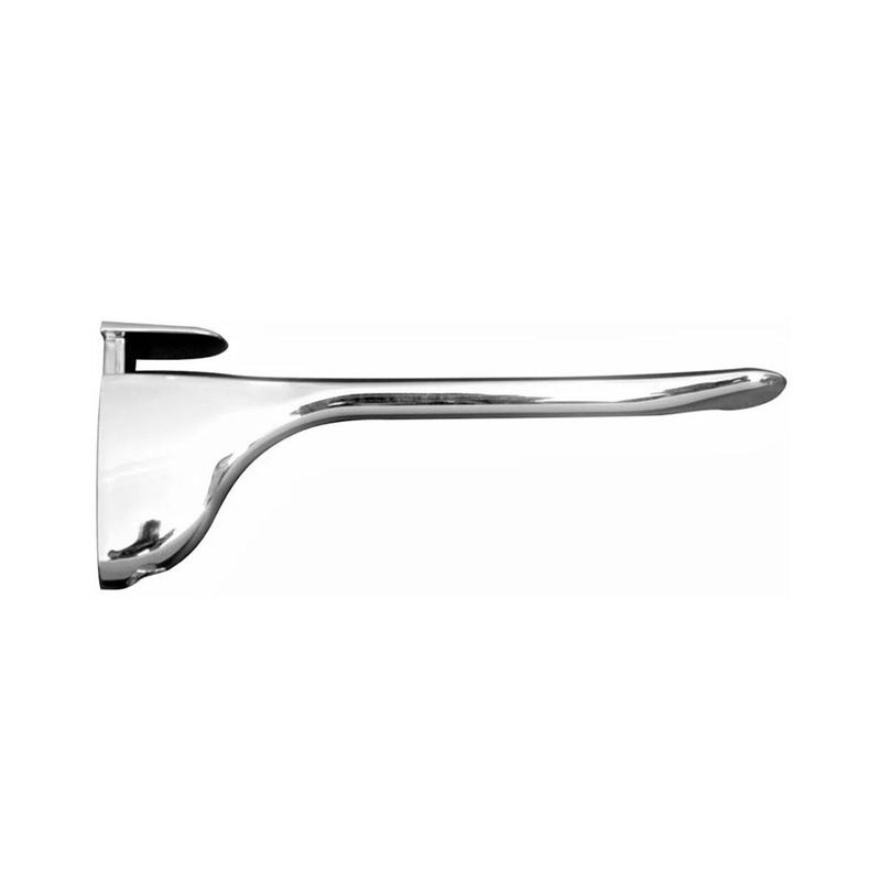 8 Suporte para Prateleira Vidro Madeira Pelicano Cromado - Desicon ...