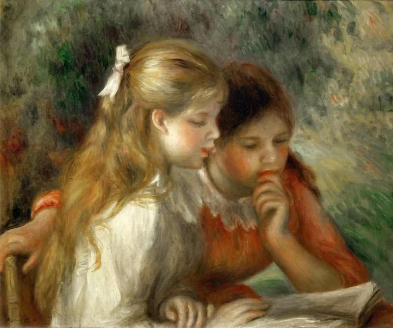 A Leitura - Pierre-Auguste Renoir - 75x90 - Tela Canvas Para Quadro ...