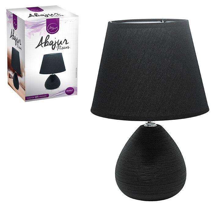 Abajur De Mesa Bivolt Textura Riscos 18C - Art house - Abajur ...