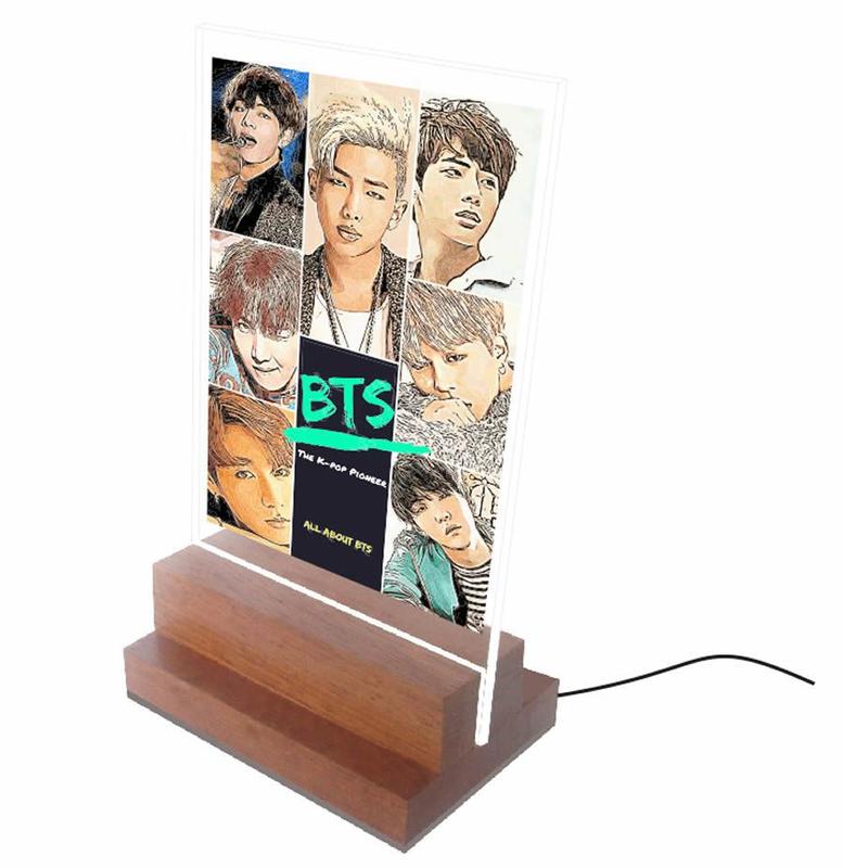 Abajur e Luminária de Led e Acrilíco - KPOP - BTS - Visaoled ...