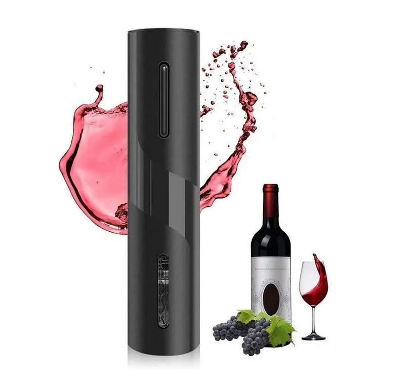 Abridor De Vinho Automático Saca Rolhas Elétrico Led Preto - Koix ...