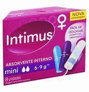 Abs interno intimus mini c/ 8 unidades un - unilever - Absorvente ...