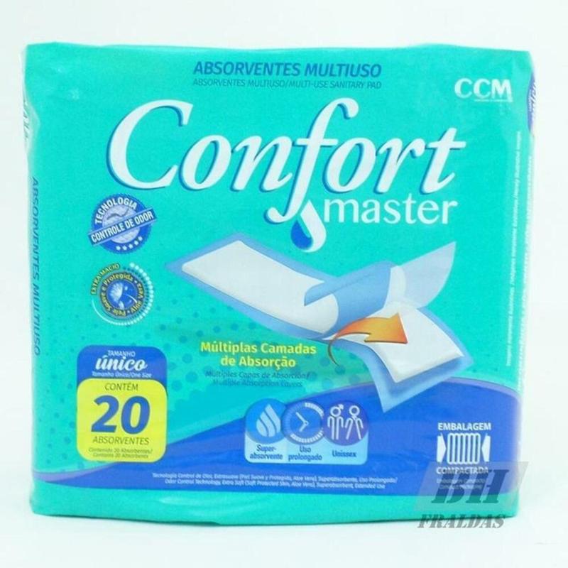 Absorvente Geriatrico Confort Master M/U 20 Un - Absorvente Geriátrico ...