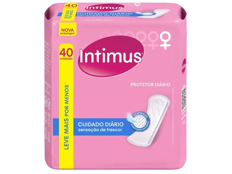Absorvente Intimus Days Protetor Diário sem Abas - 40 Unidades ...