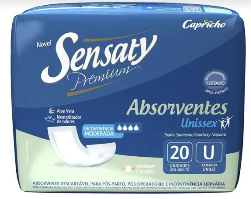 Absorvente Pós Parto Capricho Sensaty Premium - 20 Unidades ...