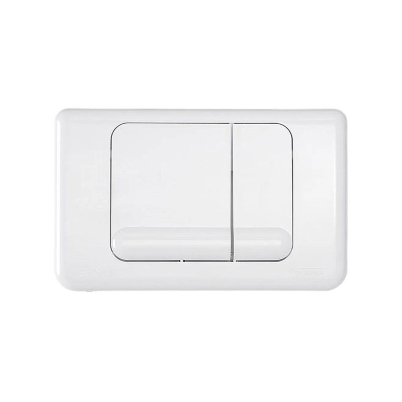 Acabamento para Caixa de Embutir Ecoline Branco Duplo Acionamento ...