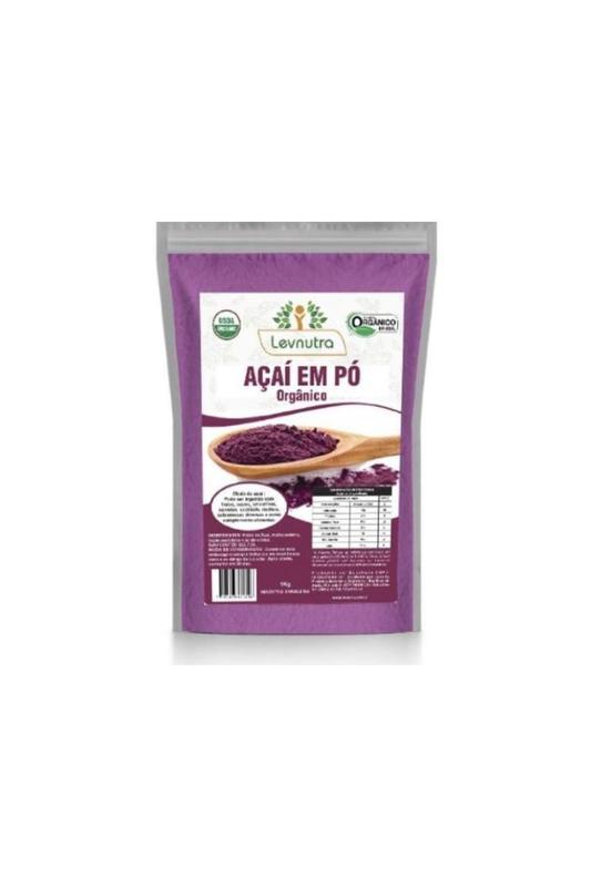 Açaí Em Pó Orgânico 1Kg Levnutra - Levnutra Produtos Naturais E ...