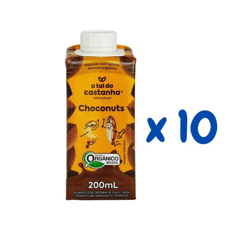 Achocolatado Choconuts A Tal da Castanha 200ml KIT com 10 unidades ...