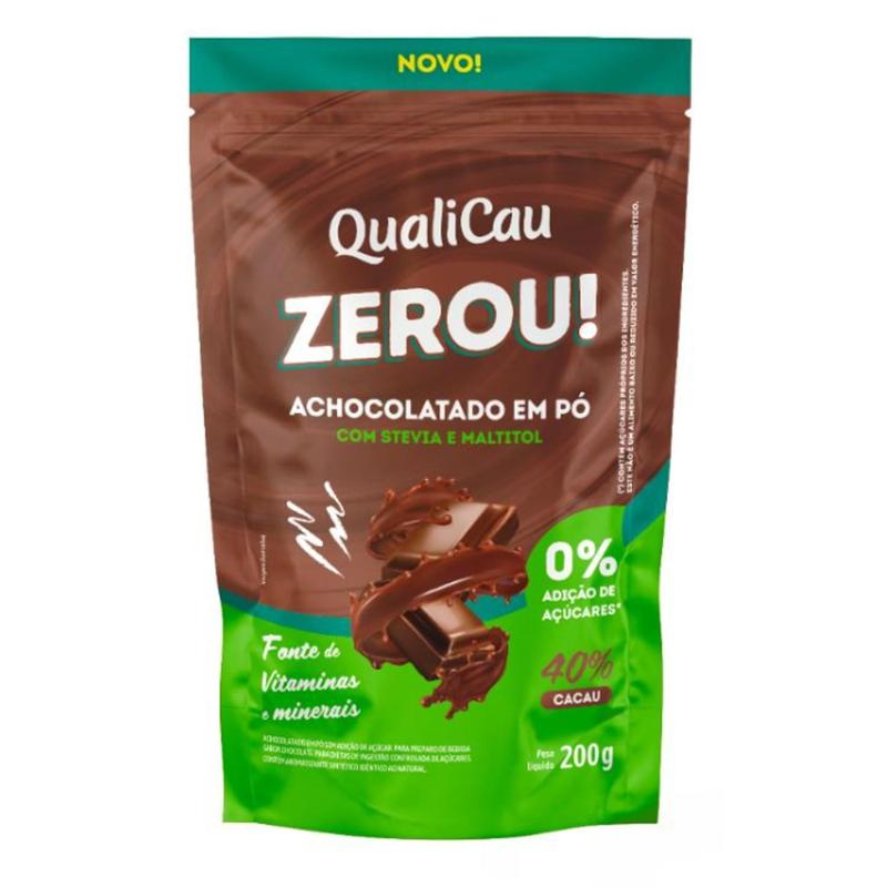 Achocolatado Em Pó Zerou Qualicau 200G - Achocolatado - Magazine Luiza