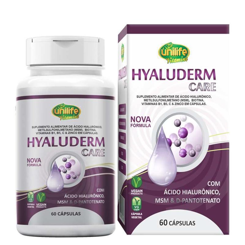 Ácido Hialurônico Hyaluderm 60 Cápsulas Unilife - Cuidados com o Rosto ...