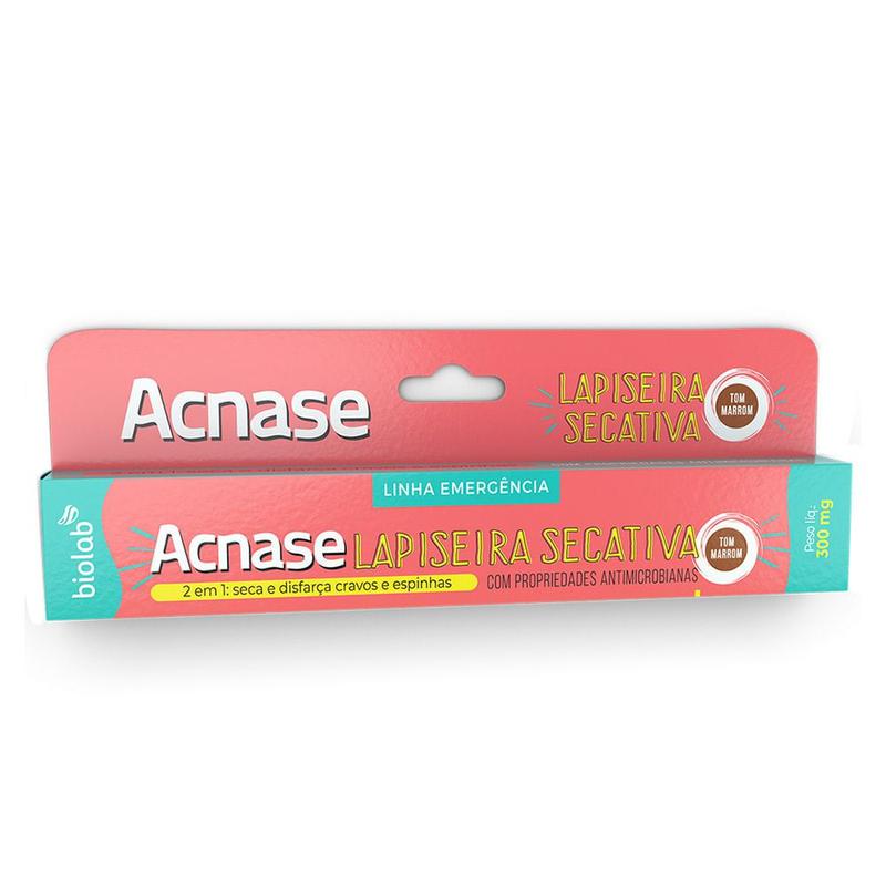 Acnase Lapiseira Secativa 2em1 300mg Tom Marrom - Antiacne - Magazine Luiza