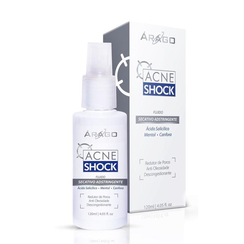 AcneShock Fluído Secativo Adstringente 120ml - Acne Shock - Antiacne ...