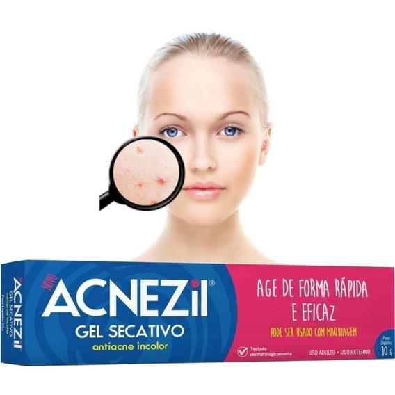 Acnezil Gel Secativo Cravos e Espinhas Acne 10g Cimed - Antiacne ...