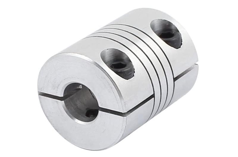 Acoplamento flexível furos 8x8mm torque 20Kgf.cm externo 25/30mm ...