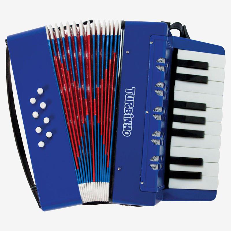Acordeon Infantil 8 Baixos Azul Turbinho - TURBO - Instrumento Musical ...