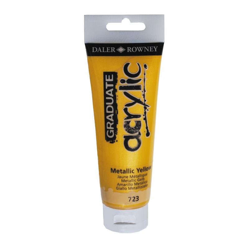 Acrilica Graduate Daler R.120ml 723 Metal. Yellow - DALER ROWNEY ...