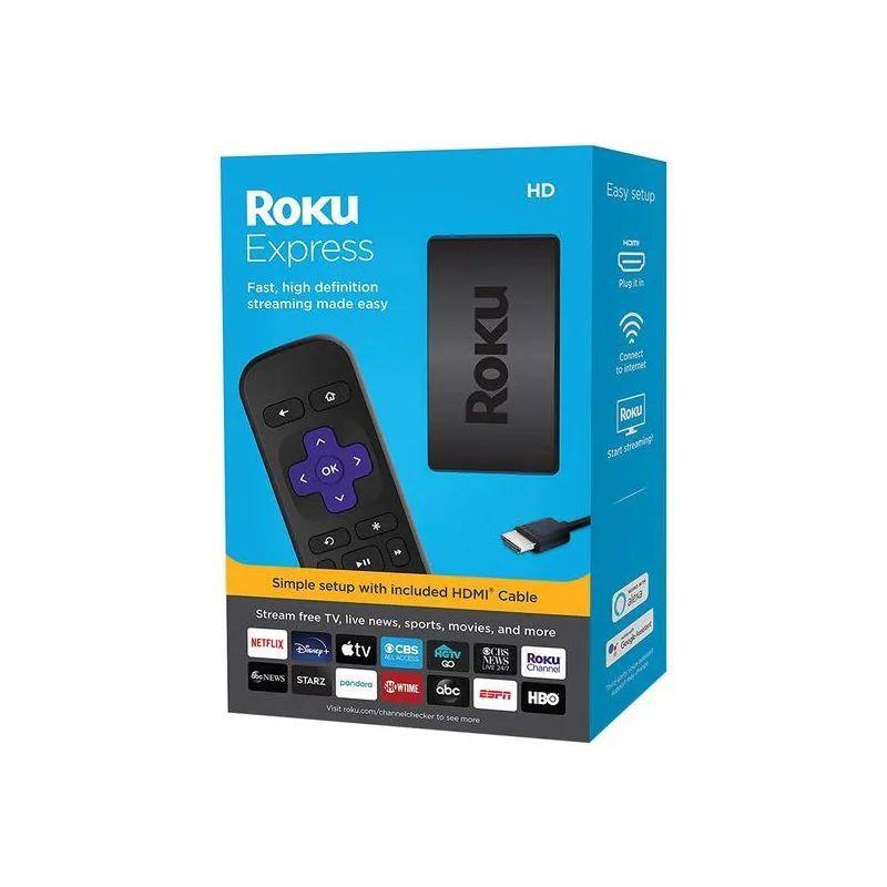 Adaptador De Streaming Roku Express 3930R Full Hd Com Hdmi Wi-Fi ...