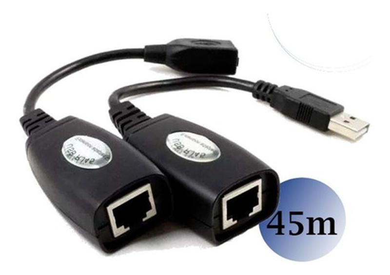 Adaptador Extensor Usb Via Rj45 Cabo De Rede Cabo Extensor - Ld - Cabos ...