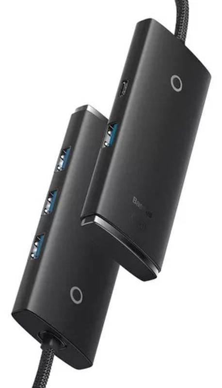 Adaptador Hub Usb Baseus Tipo-C + 4 Portas Usb-A com cabo de 2 metros ...