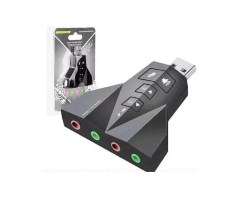 Adaptador Placa De Som Audio Usb Externa - Knup - Placa de Som ...