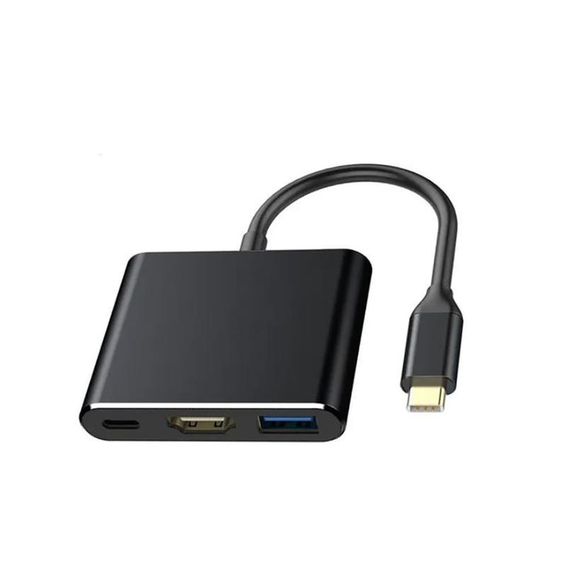 Adaptador USB 3 em 1 Multiporta com USB, HDMI e USB-C Cirilo Cabos ...