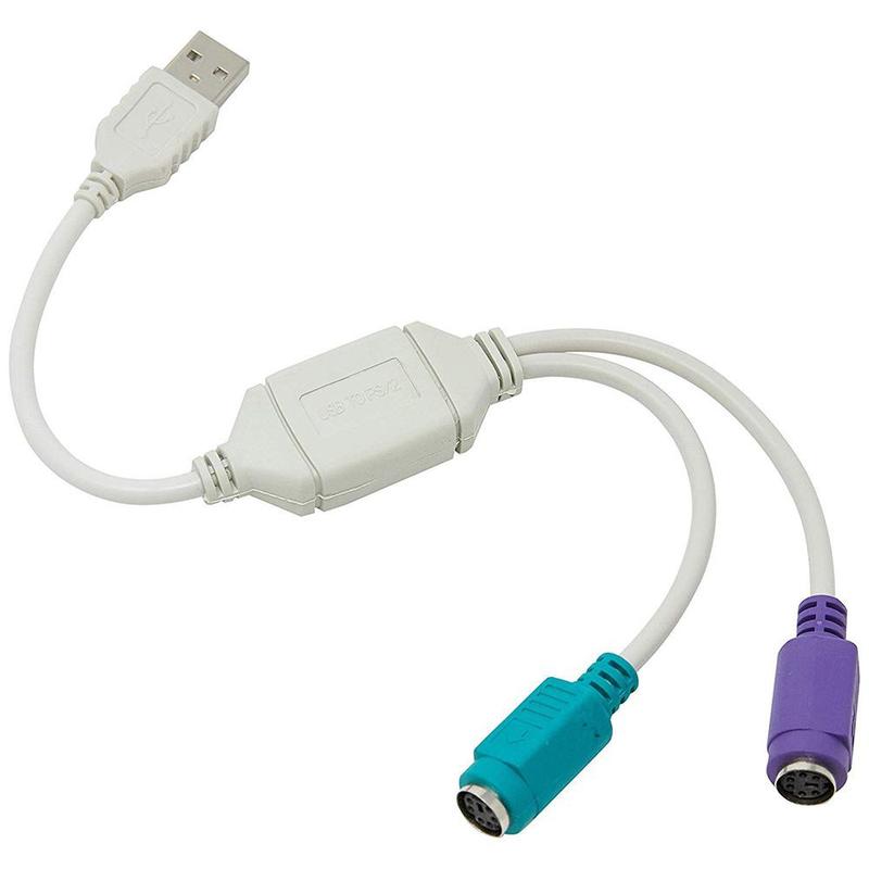 Adaptador USB para PS2 Mini Din, MD9, Branco - 4548 - Adaptador USB ...