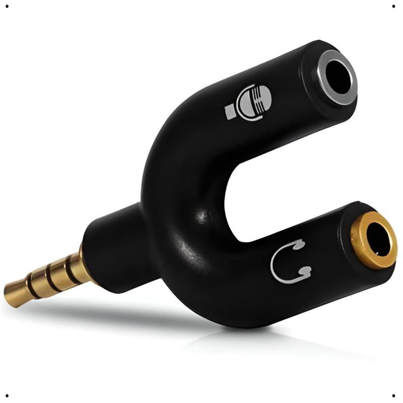 Adaptador Y P3 P2 para Fone Microfone Headset Console Celular Notebook ...
