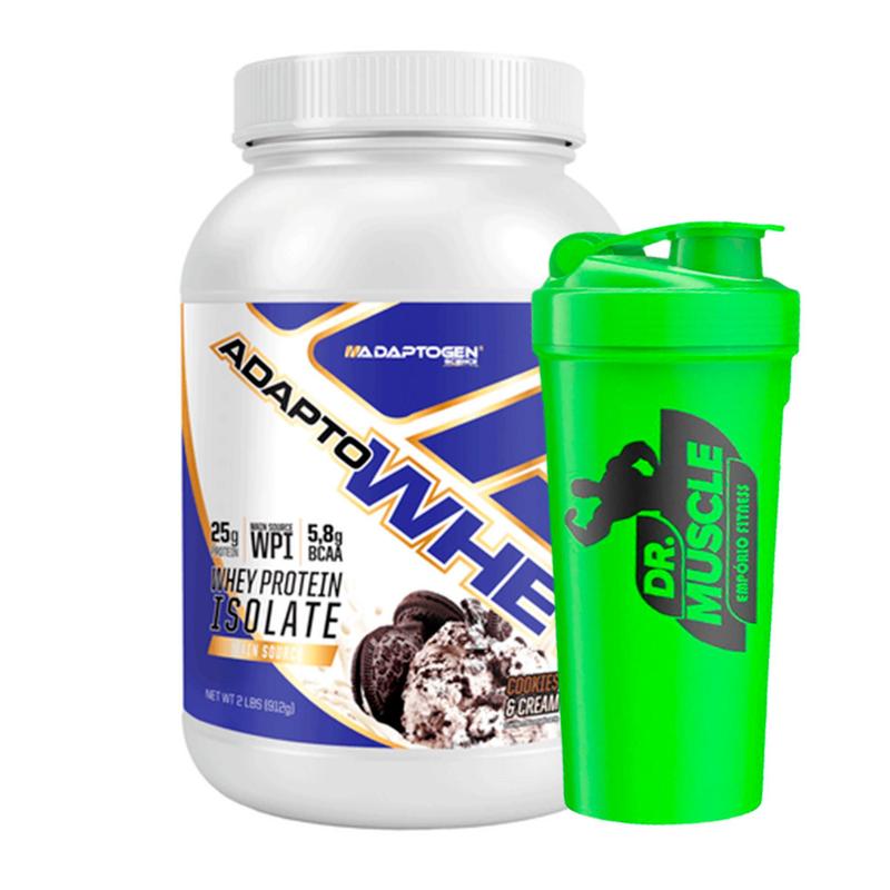 Adapto Whey Protein Isolate 912g Diversos Sabores - Adaptogen Science ...
