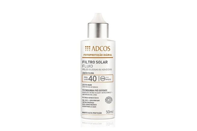 Adcos Filtro Solar Fluid FPS40 peles oleosas e acneicas 50ml - Protetor ...