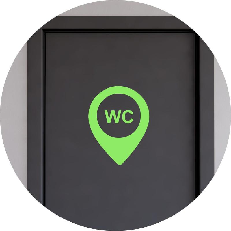 Adesivo Banheiro Toilet Geolocalização Wc - Melhor Adesivo - Acessórios ...