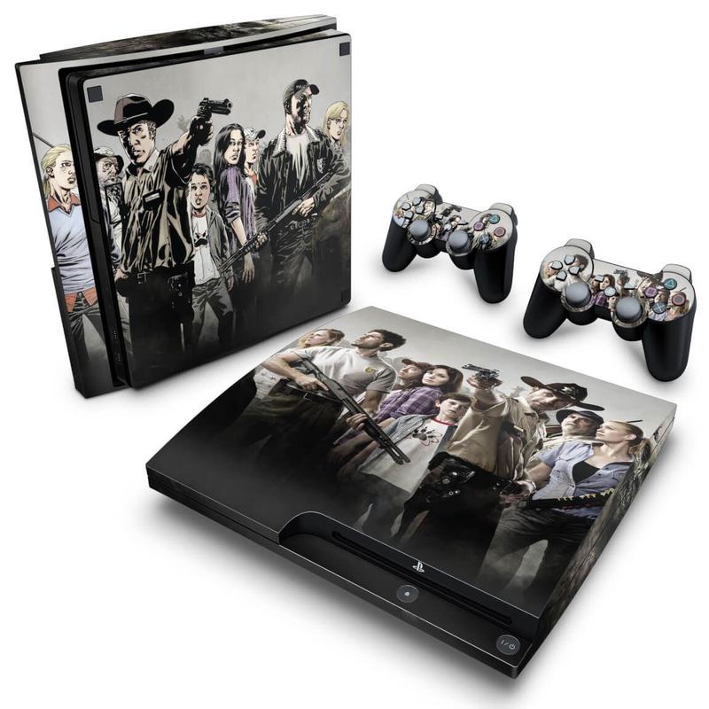 Adesivo Compatível PS3 Slim Skin - The Walking Dead A - Pop Arte Skins ...