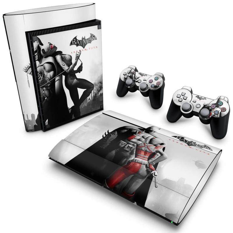 Adesivo Compatível PS3 Super Slim Skin - Batman Akham City - Pop Arte ...