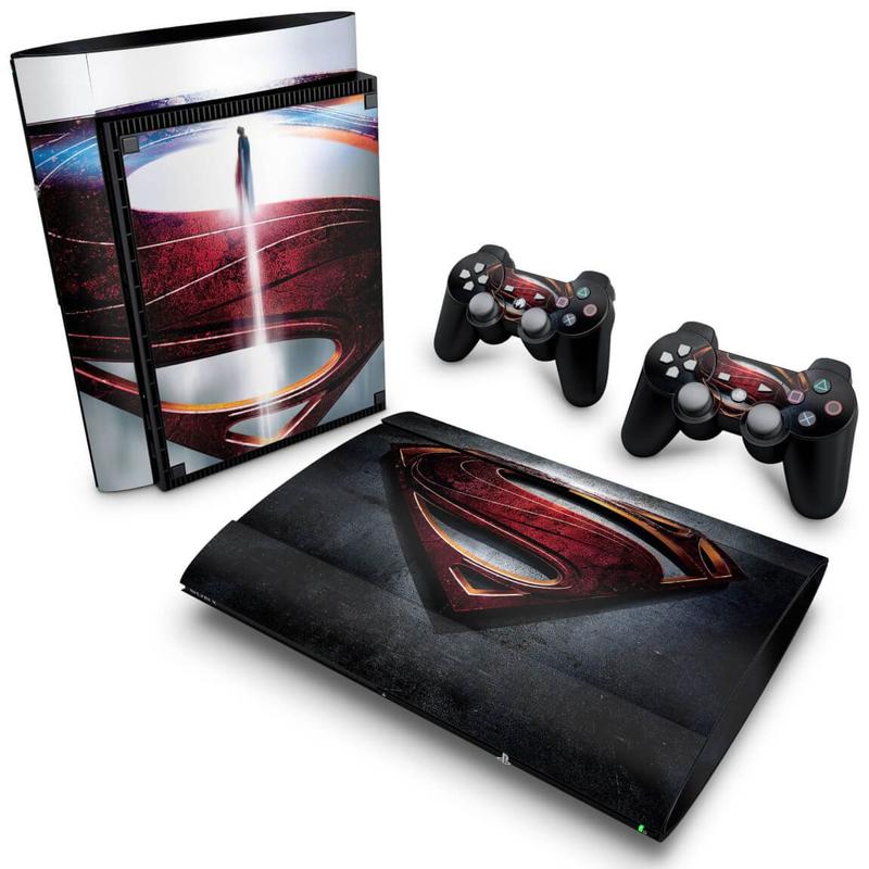 Adesivo Compatível PS3 Super Slim Skin - Superman - Man Of Steel - Pop ...