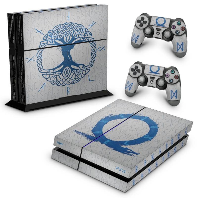Adesivo Compatível PS4 Fat Skin - God of War Ragnarok - Pop Arte Skins ...