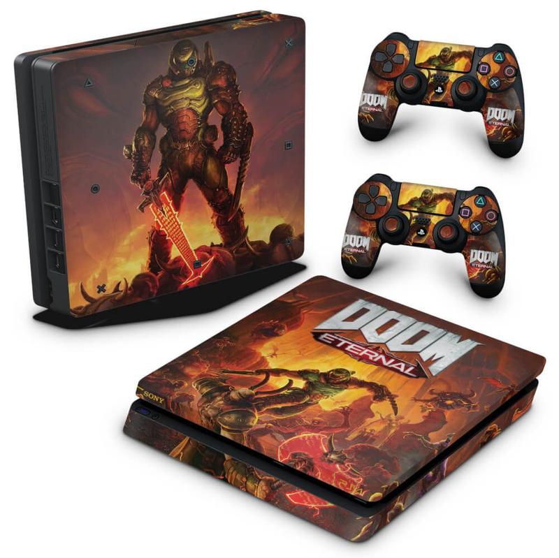 Adesivo Compatível PS4 Slim Skin - Doom Eternal - Pop Arte Skins ...