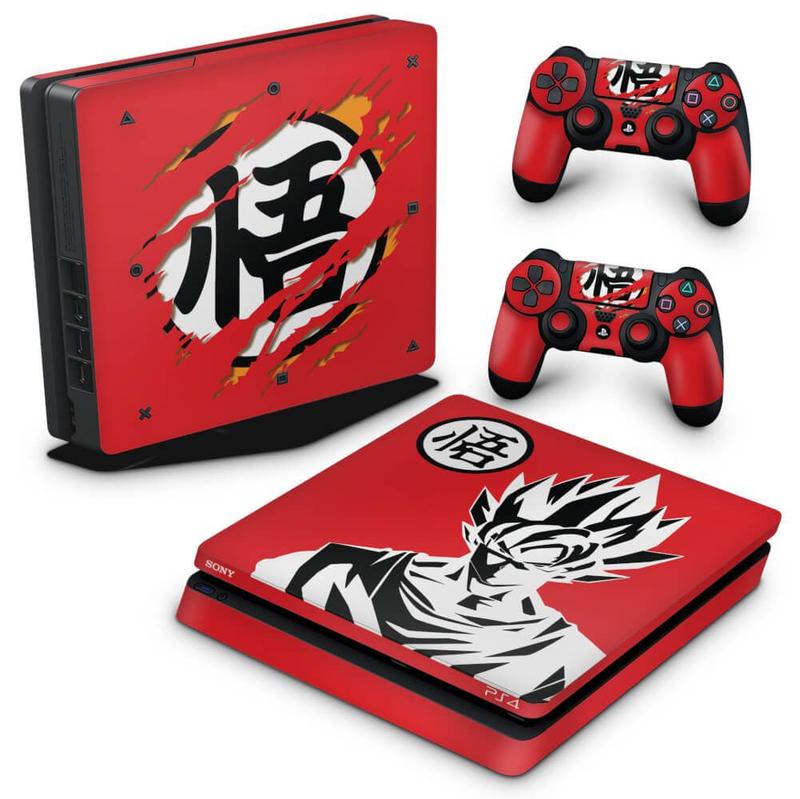 Adesivo Compatível PS4 Slim Skin - Dragon Ball Goku Kaiô - Pop Arte ...