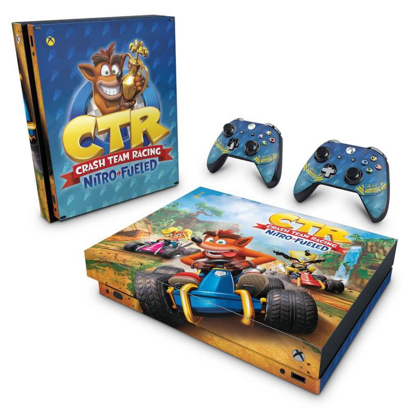 Adesivo Compatível Xbox One X Skin - Crash Team Racing Ctr - Pop Arte ...
