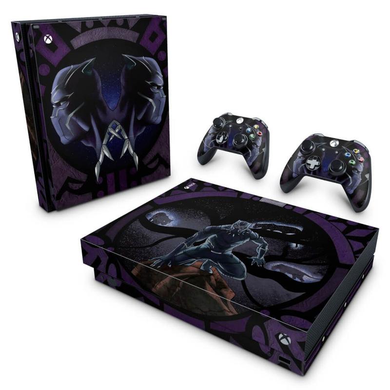 Adesivo Compatível Xbox One X Skin - Pantera Negra - Pop Arte Skins ...